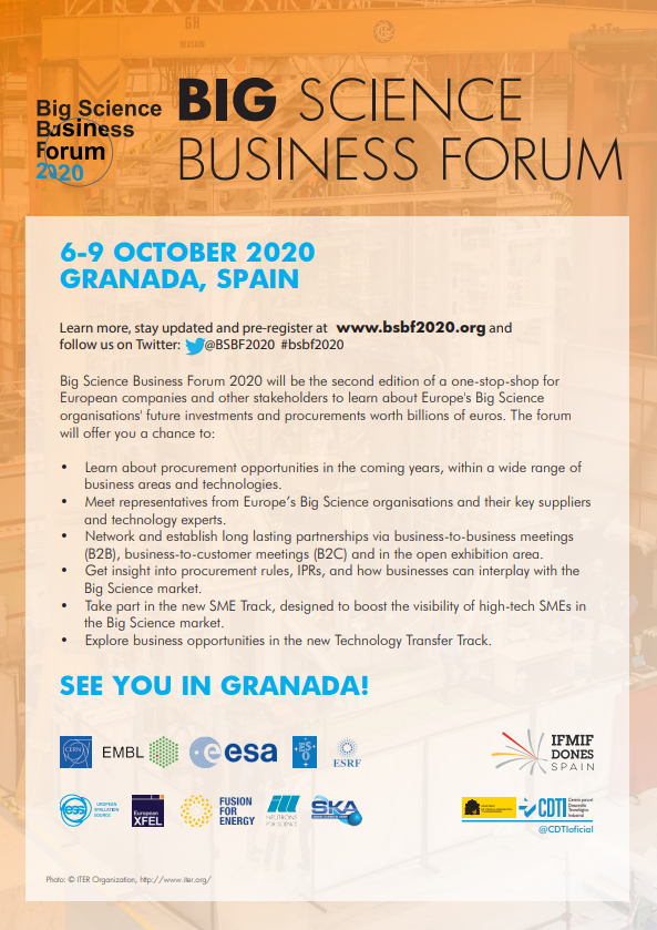 Big Science Business Forum 2020 – Výzkumné infrastruktury